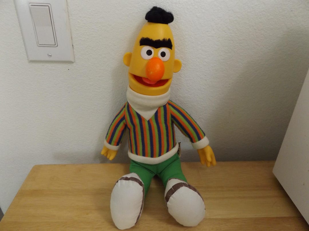 Vintage Sesame Street Bert Stuffed Toy / Bert Doll Applause - Etsy