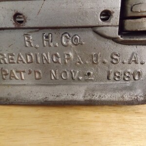 Antique Tabletop Iron Tobacco Cutter Reading Hardware Co - Etsy