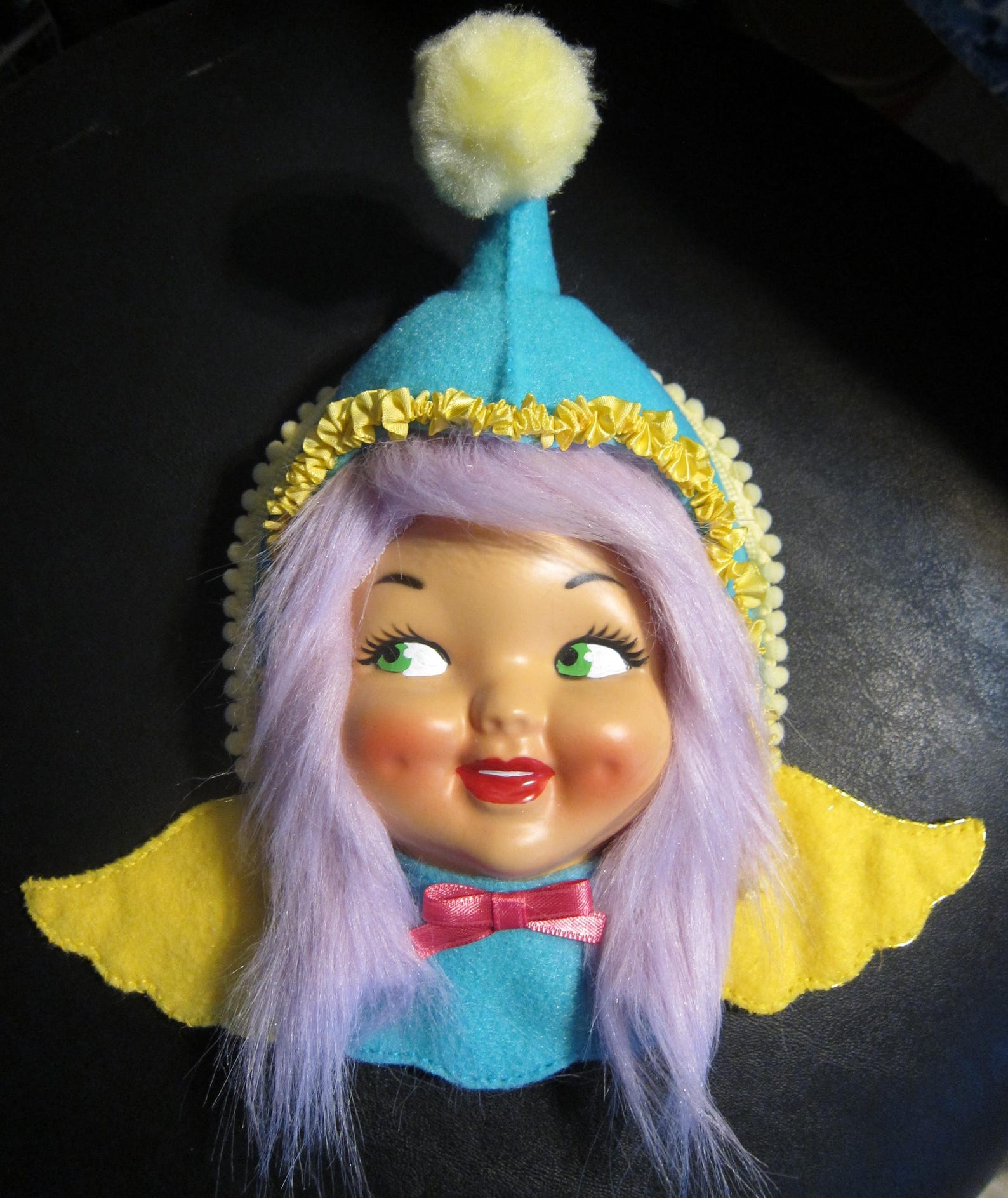 Kawaii Dimples Doll Face Pixie Wall Art Plaque - Etsy