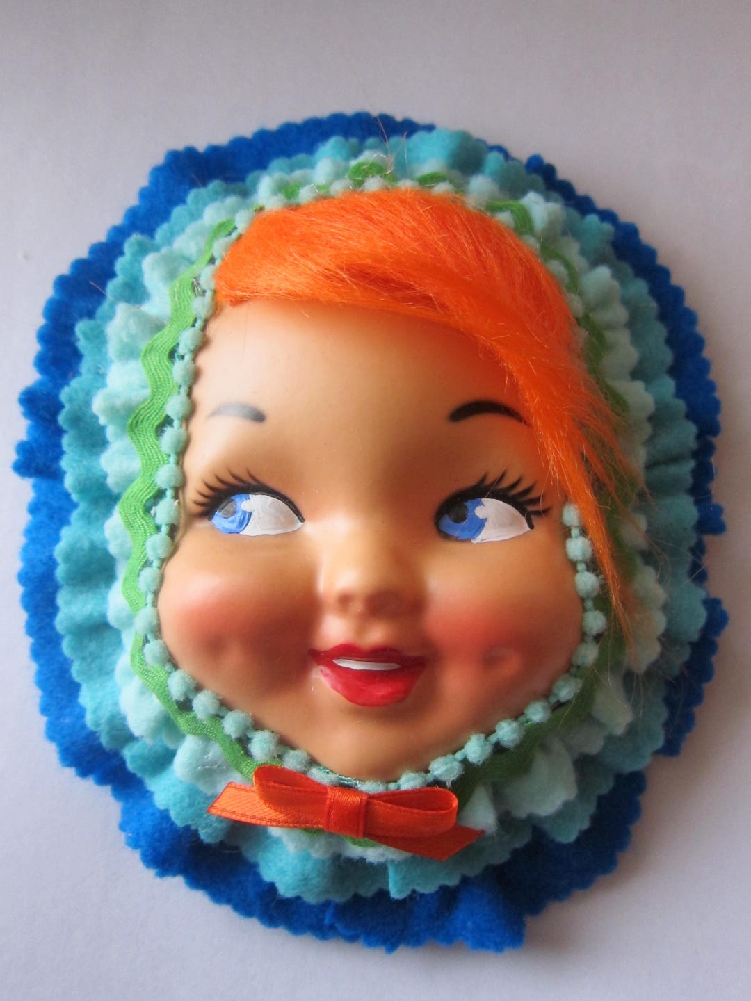 Kawaii Dimples Doll Face Pixie Wall Art Plaque - Etsy
