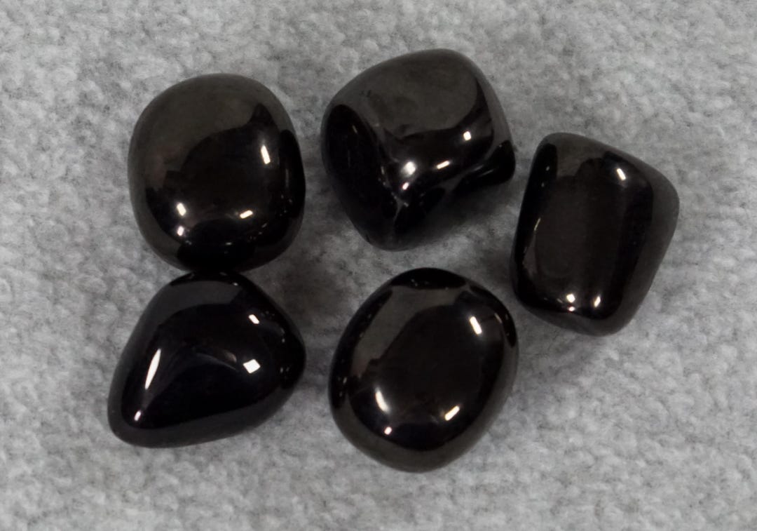 Jet Large Tumbled Stone, Lignite - Etsy