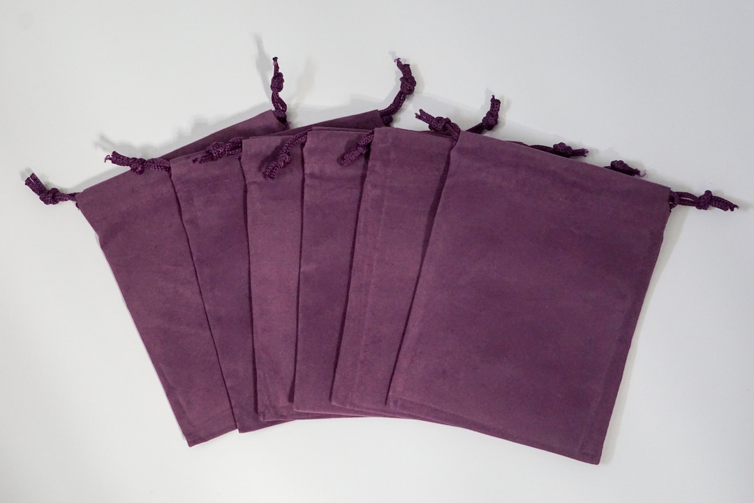 Purple 4X5.5 Velvet Drawstring Pouches Set of 6 - Etsy