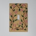 Pink Dogwood Switch Plate, Yellow and Pink Flowers Light Switch Plate ...