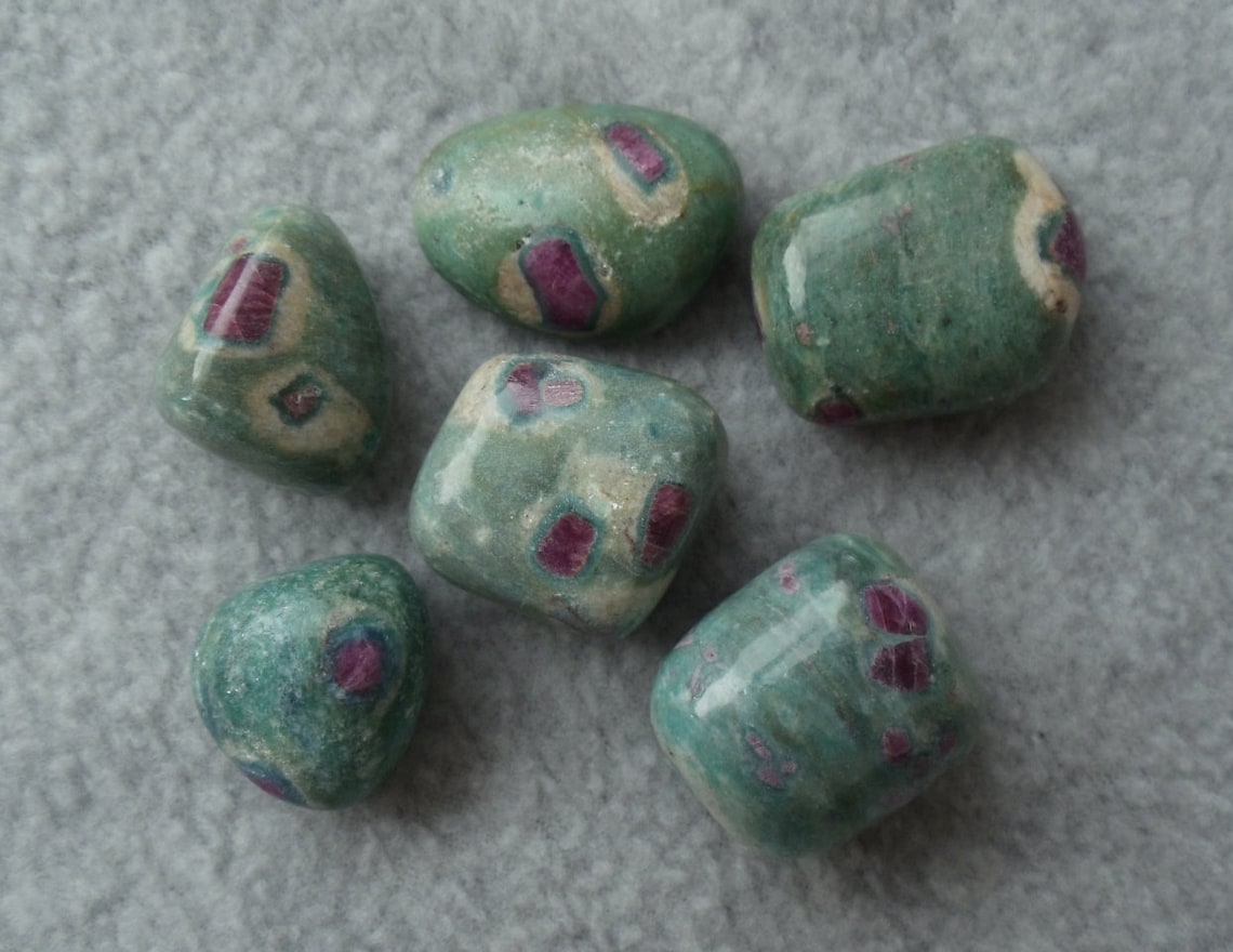 Ruby Fuchsite Tumbled Crystal Large - Etsy