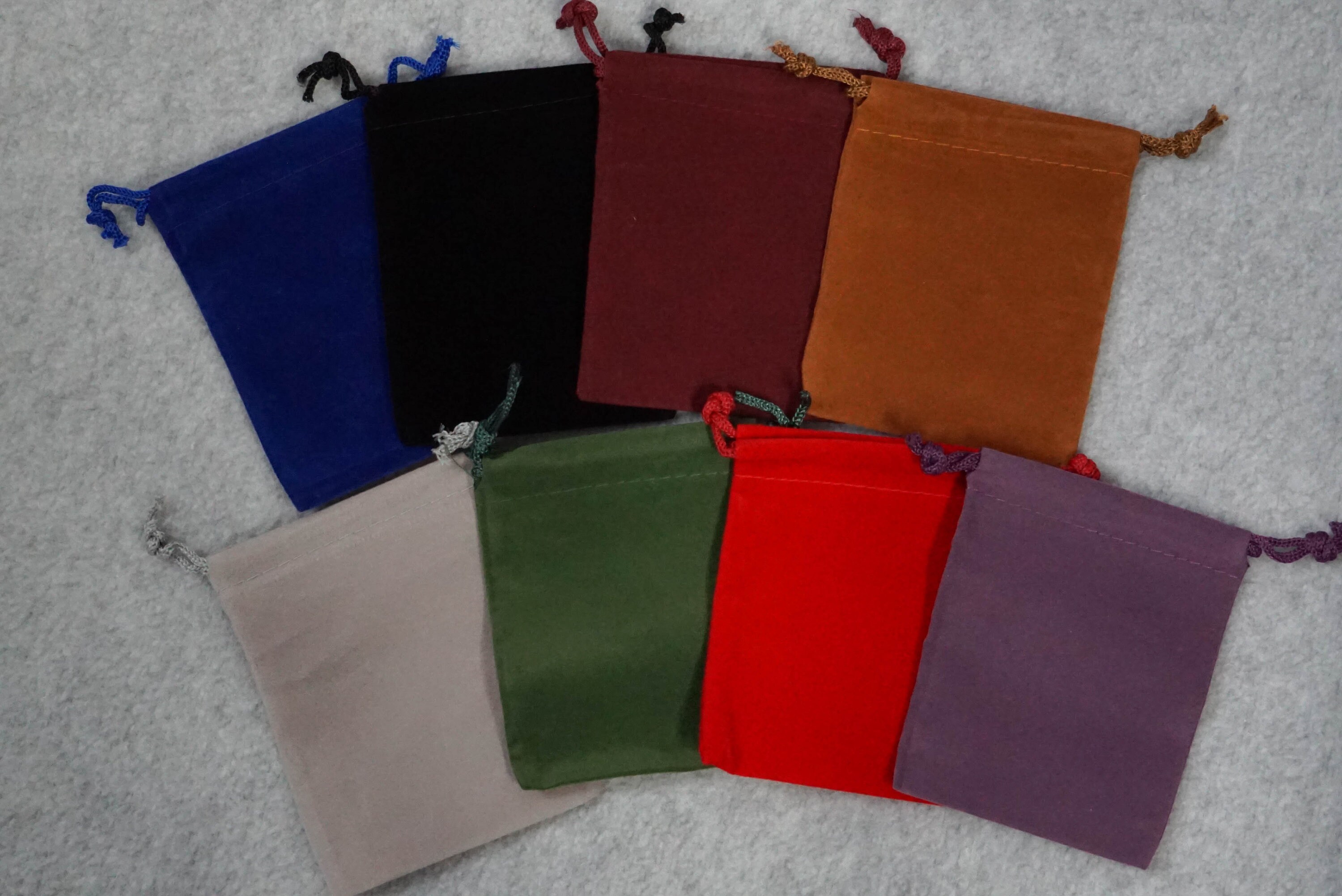 Assorted 3X4 Velvet Drawstring Pouches Set of 8 - Etsy