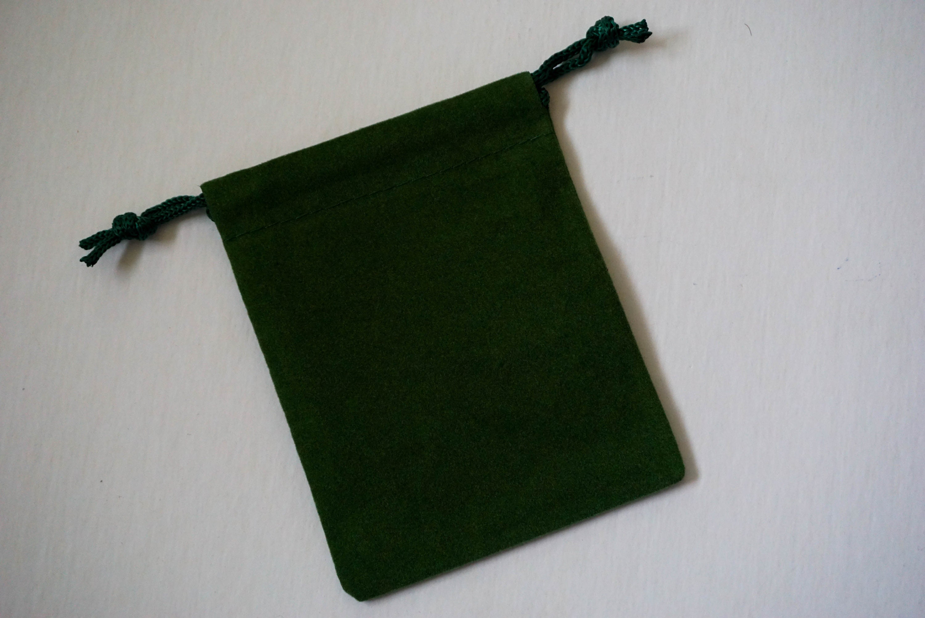 Green 3X4 Velvet Drawstring Pouches Set of 6 | Etsy