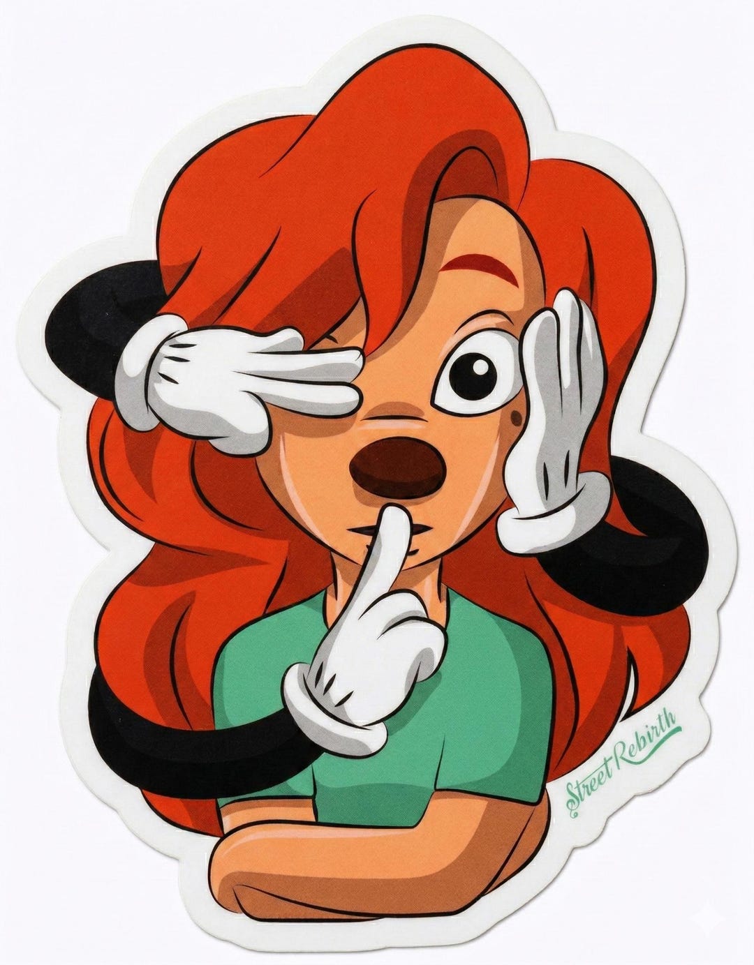 Roxanne Sticker | 90s Movie Cartoon Girl | See Hear Speak No Evil ...