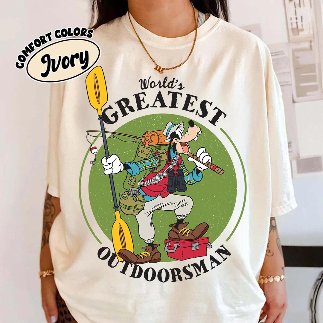 Retro Goofy Fishing PNG, Father's Day Outdoorsman Design (digital ...