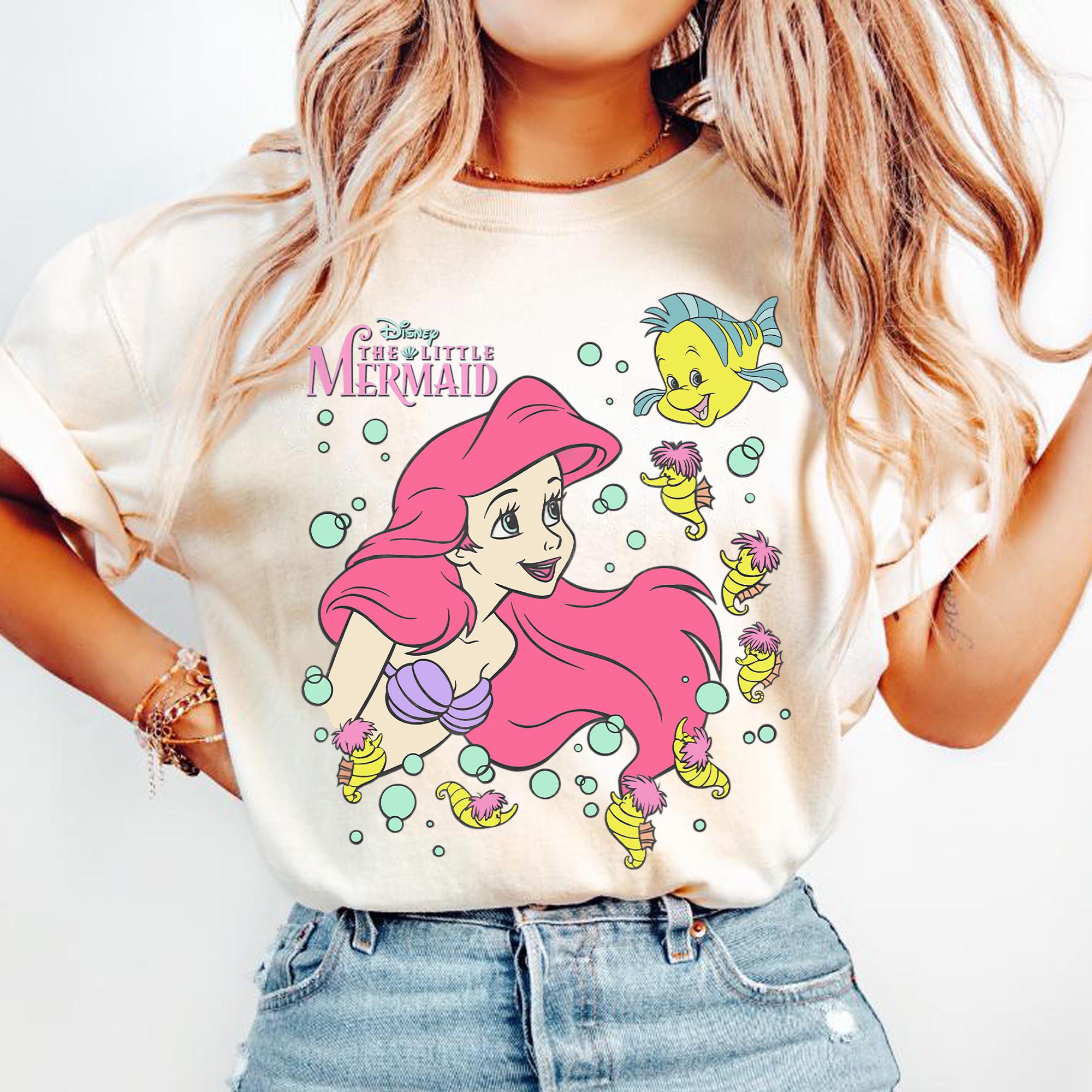 Retro the Little Mermaid Png, Ariel Princess Mermaid File ...