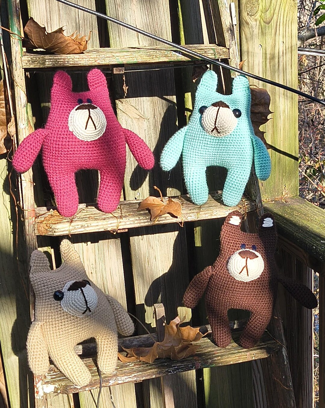 Andy or Ollie the Angry Square Bear - Etsy