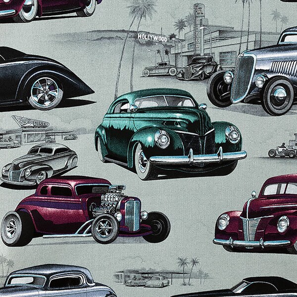 Vintage Car Fabric - Etsy