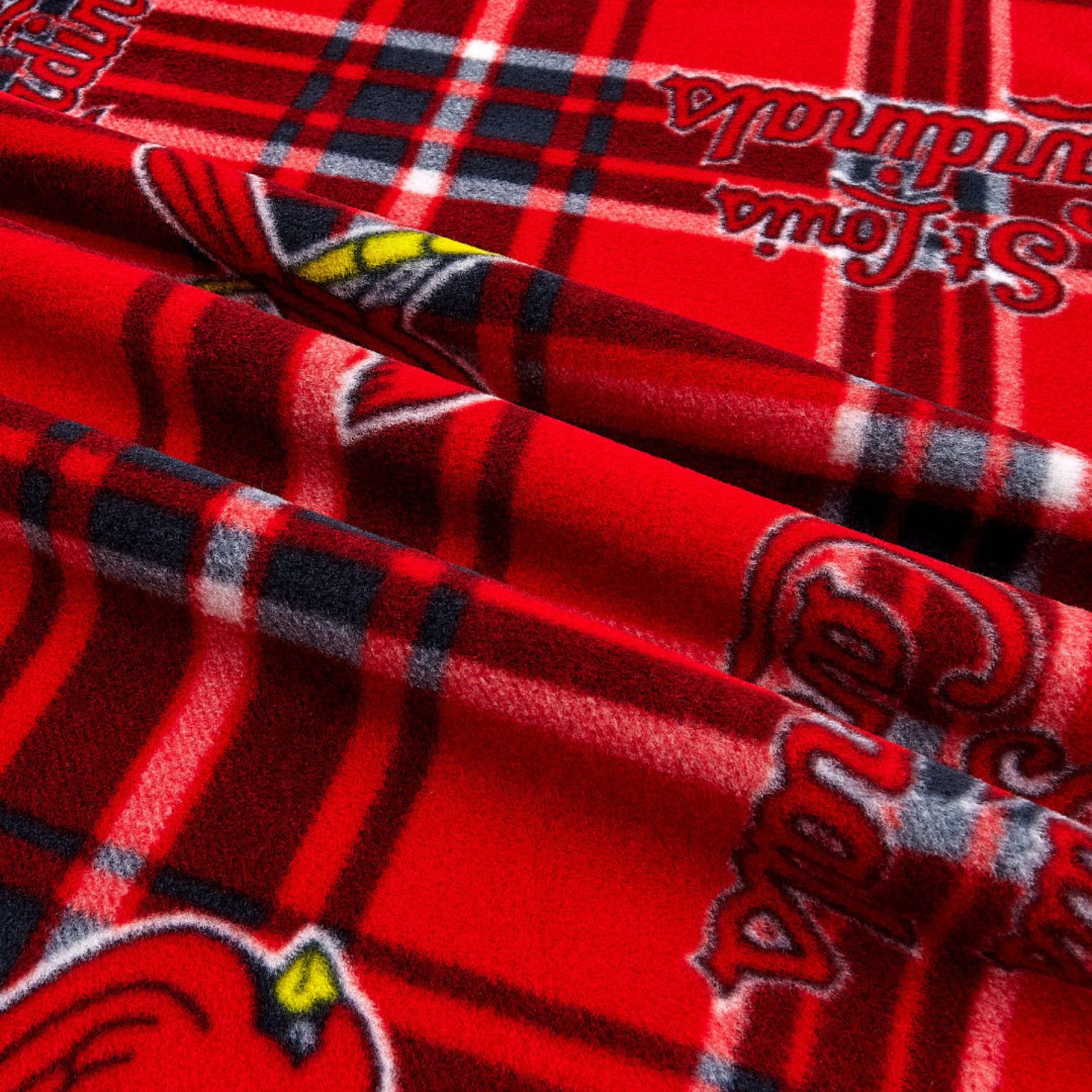 MLB St. Louis Cardinals Plaid Fleece Fabric by the Yard - Etsy