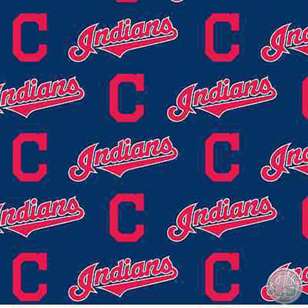 MLB Cleveland Indians Cotton Fabric cortado a la talla 6638 B - Etsy España