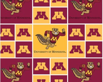 NCAA University of Minnesota Gophers Maroon & Gold 1178 College Logo ...