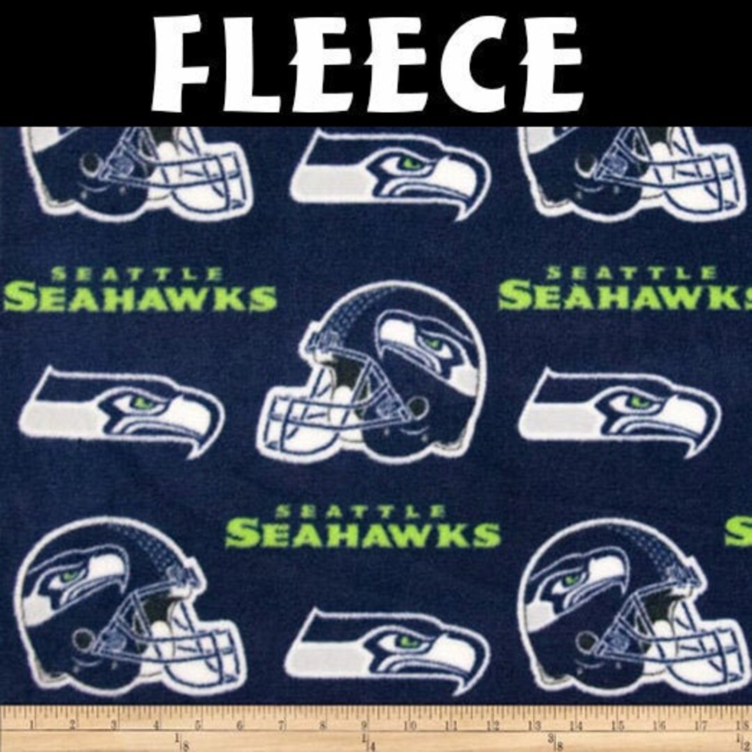 NFL Seattle Seahawks Sea Hawks Fleece Fabric by the Yard 6400 D - Etsy