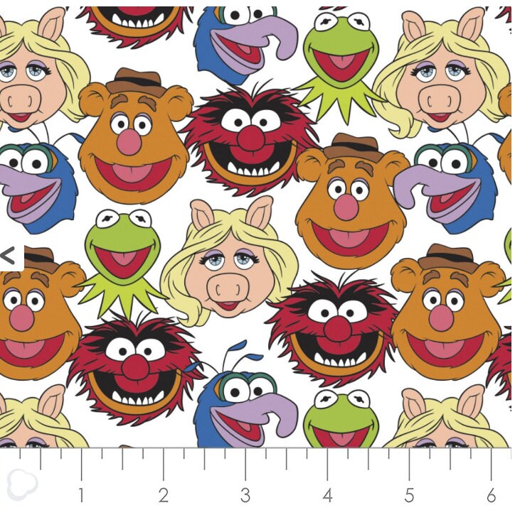 Disney's the Muppets Collection Cotton Fabric by the Yard - Etsy