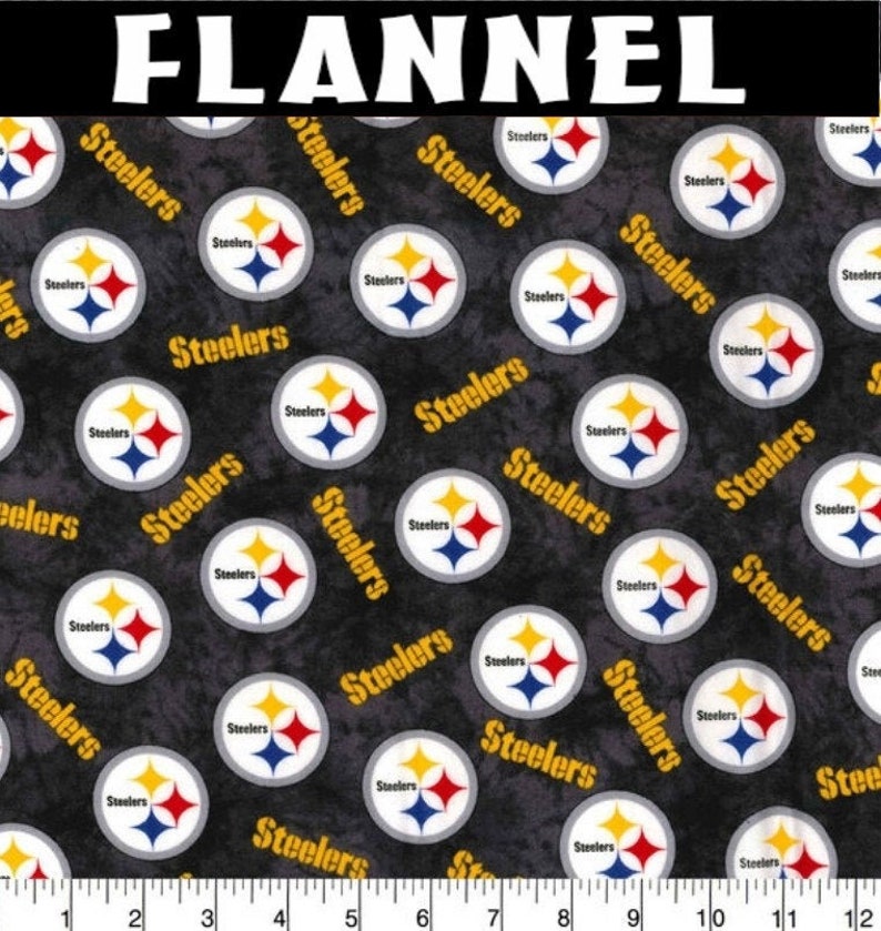 NFL Pittsburgh Steelers Tie Dye Flannel Fabric by the Yard - Etsy