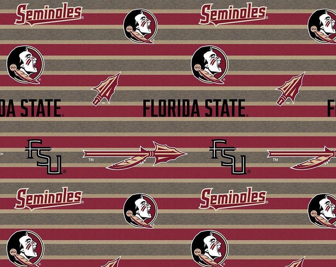 Florida State Seminoles Mascot FSU 100% Cotton - Etsy
