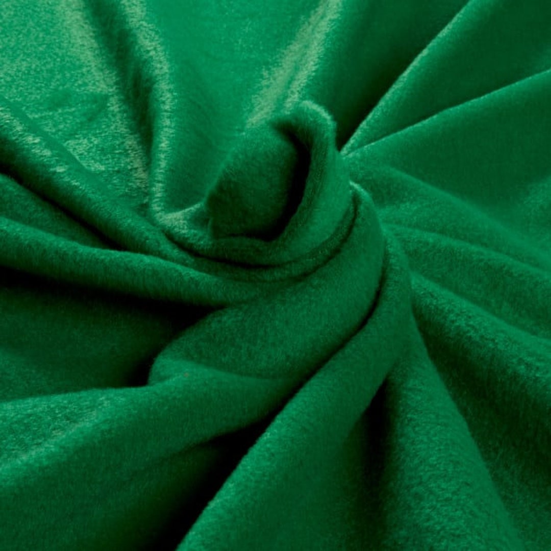 Polar Fleece Solid Kelly Green Fleece Fabric by the Yard - Etsy