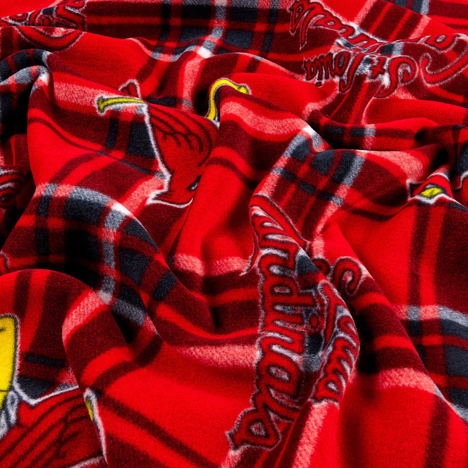 MLB St. Louis Cardinals Plaid Fleece Fabric by the Yard - Etsy