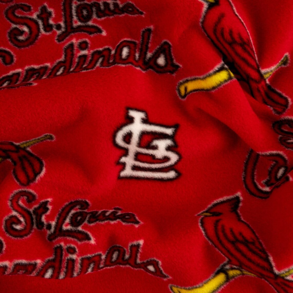 MLB St. Louis Cardinals Fleece Fabric by the Yard 6553-25 | Etsy