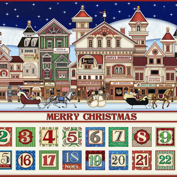 Fabric Advent Panel - Etsy