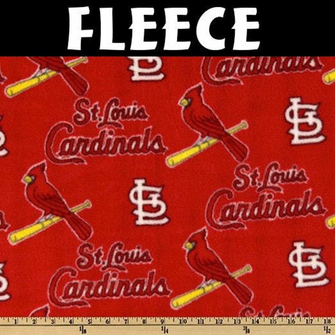 MLB St. Louis Cardinals Fleece Fabric by the Yard 6553-25 - Etsy