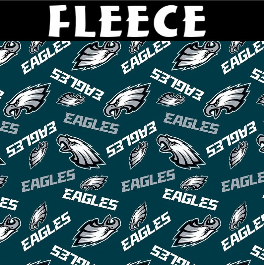 NFL Philadelphia Eagles Fleece Fabric by the Yard 70533 D - Etsy