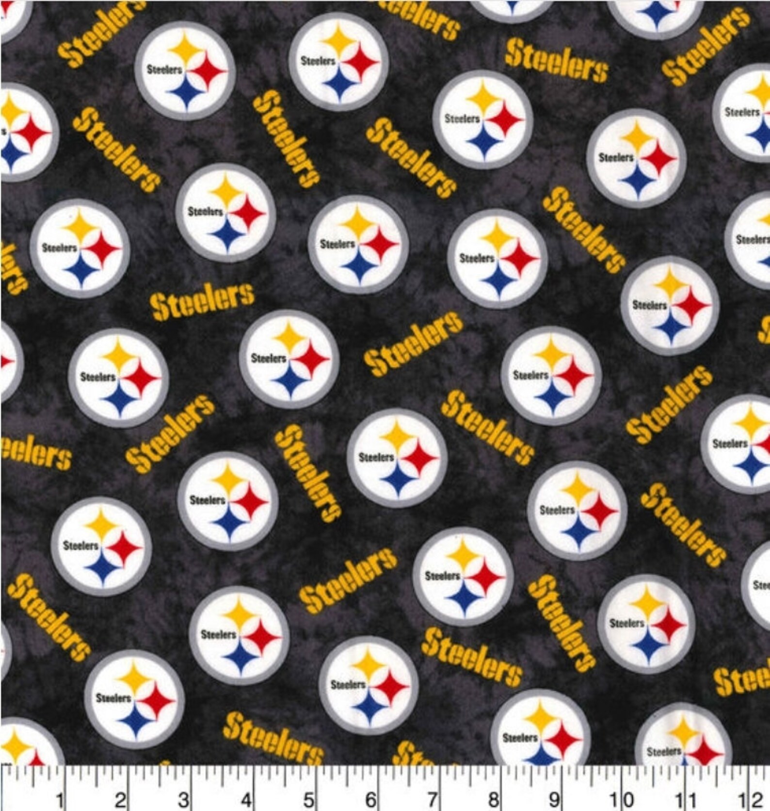 NFL Pittsburgh Steelers Tie Dye Flannel Fabric by the Yard | Etsy
