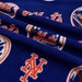 MLB New York Mets Blue Fleece Fabric by the Yard 6674 B - Etsy