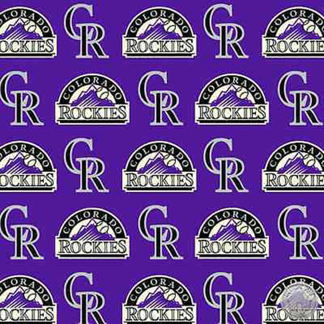 MLB Colorado Rockies Cotton Fabric by the Yard 6639 B - Etsy