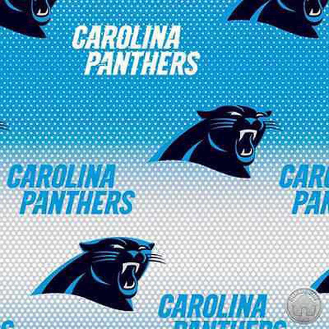 NFL Carolina Panthers Blue Cotton Fabric by the Yard 6867 D - Etsy
