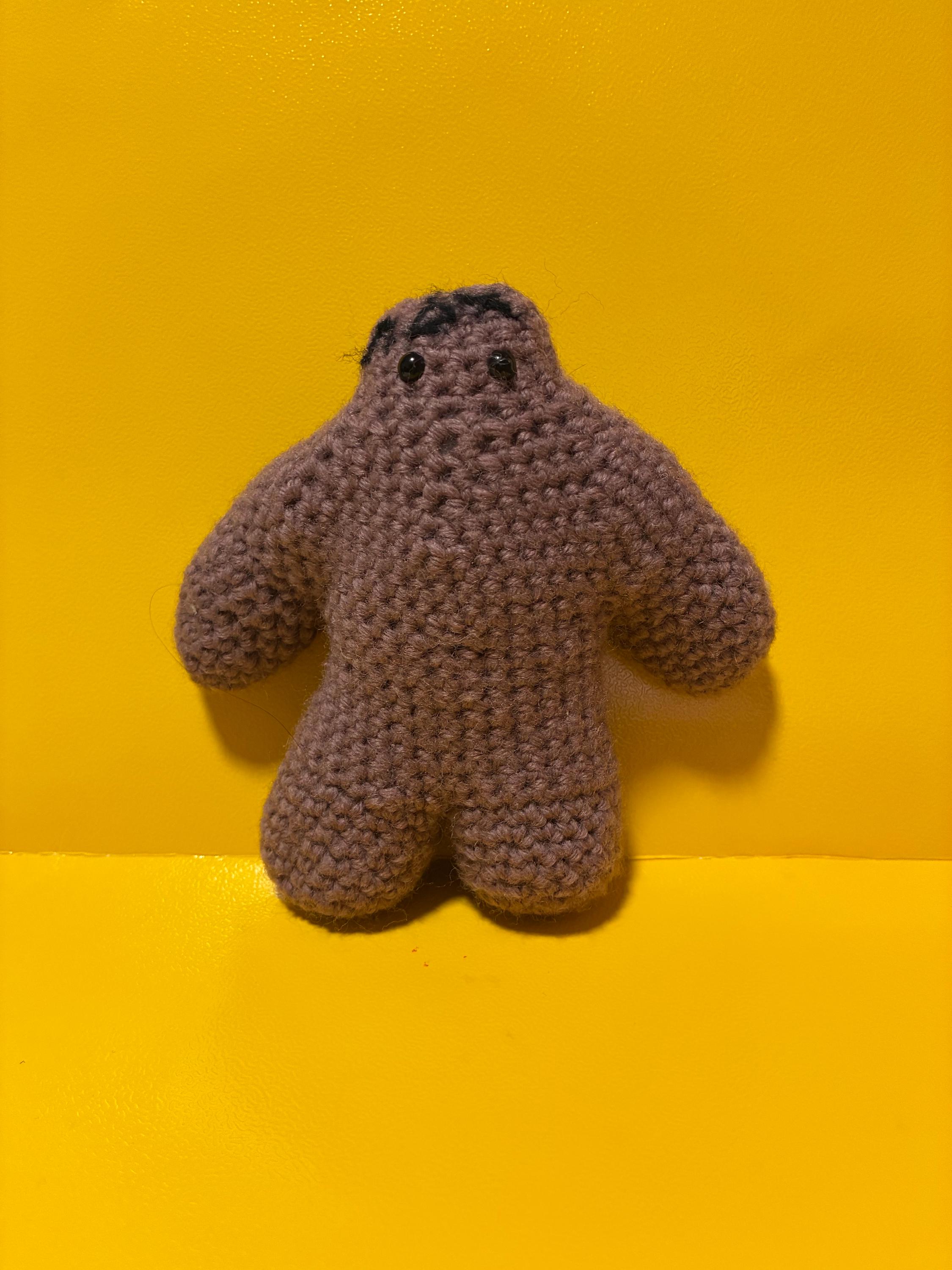 Crochet Golem With Coat (jewish Folk Art Plush, Winter Golem, Unique ...