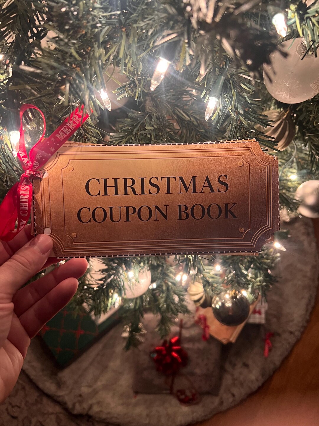 Christmas Golden Ticket Coupon Book – Pre-written Coupons – Printable ...