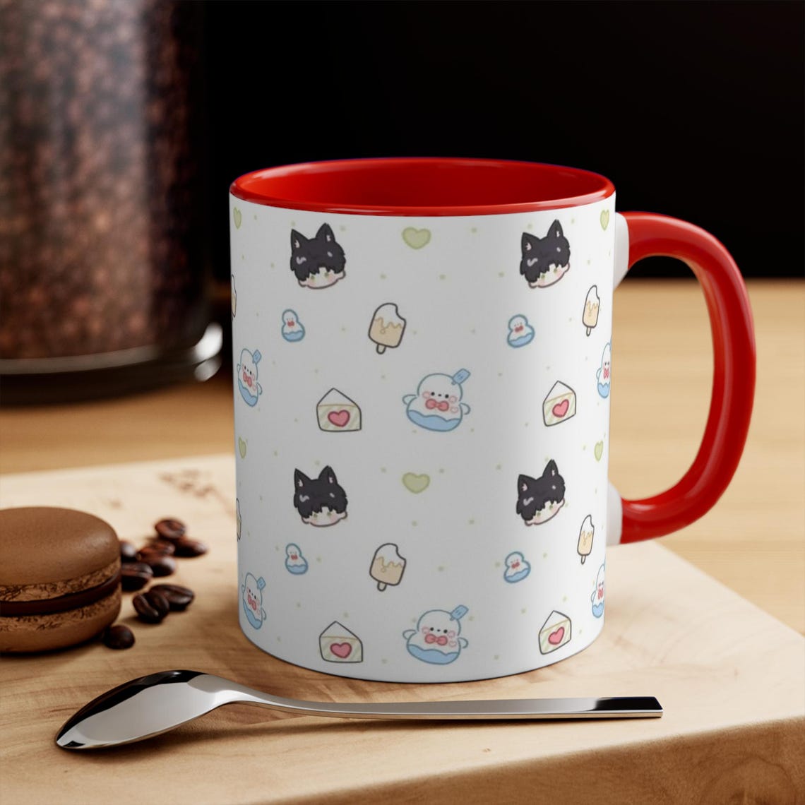 Cute Love and Deepspace Zayne and Icon Pet Anime Ceramic Mug, Cartoon ...