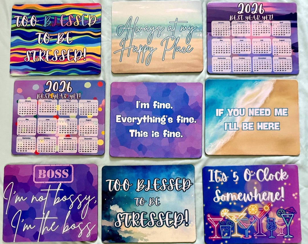 Fun, Colorful, Positive Statement Mousepads - Etsy