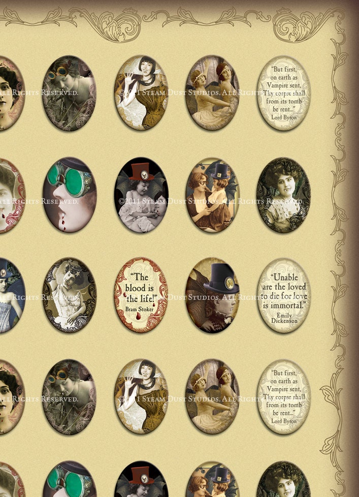 Vintage Vampires Victorian Goth Steampunk Flapper Girls | Etsy