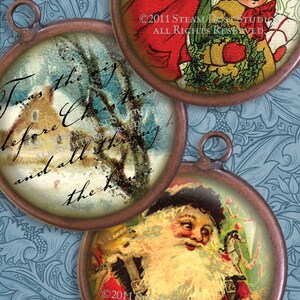 Victorian Christmas - 1 Inch Circles - Digital Collage Sheet - Instant ...
