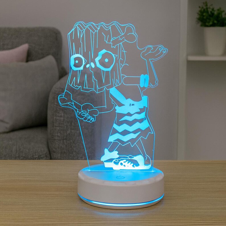 Plants Vs Zombies LED Lamp, 16 Color Changing Pvz Night Light - Etsy