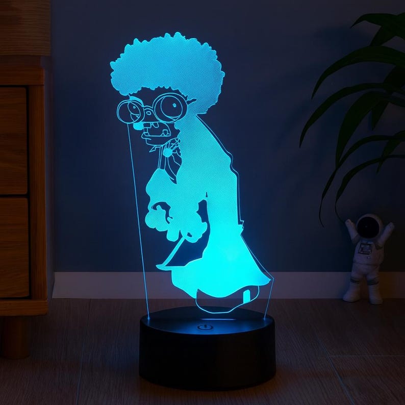 Plants Vs Zombies LED Lamp, 16 Color Changing Pvz Night Light - Etsy