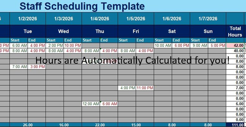 Team Management Templates Standard Pack: HR Forms, Staff Scheduler ...