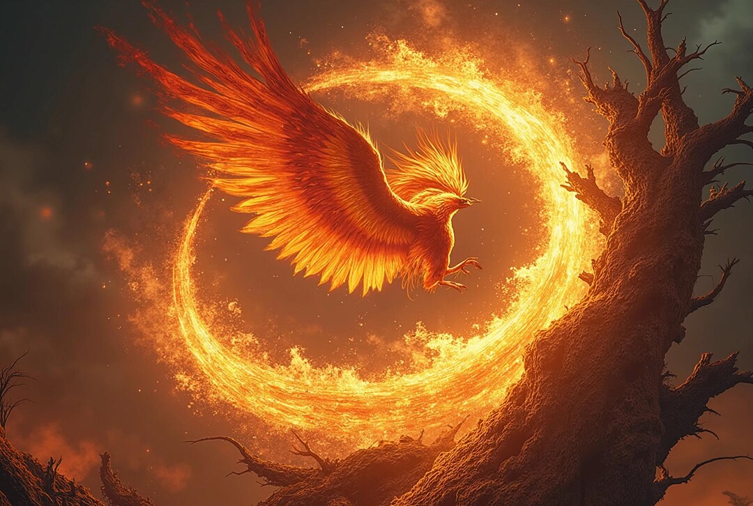 Phoenix Fire Vortex Rebirth Jigsaw Puzzle (120, 252, 500-piece) - Etsy