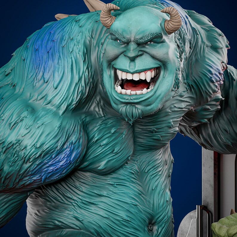 Monster Duo Fanart STL Statue | 1/6 Scale | Furry Beast and Cyclops ...