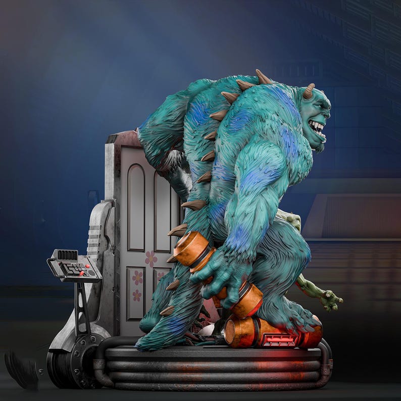 Monster Duo Fanart STL Statue | 1/6 Scale | Furry Beast and Cyclops ...