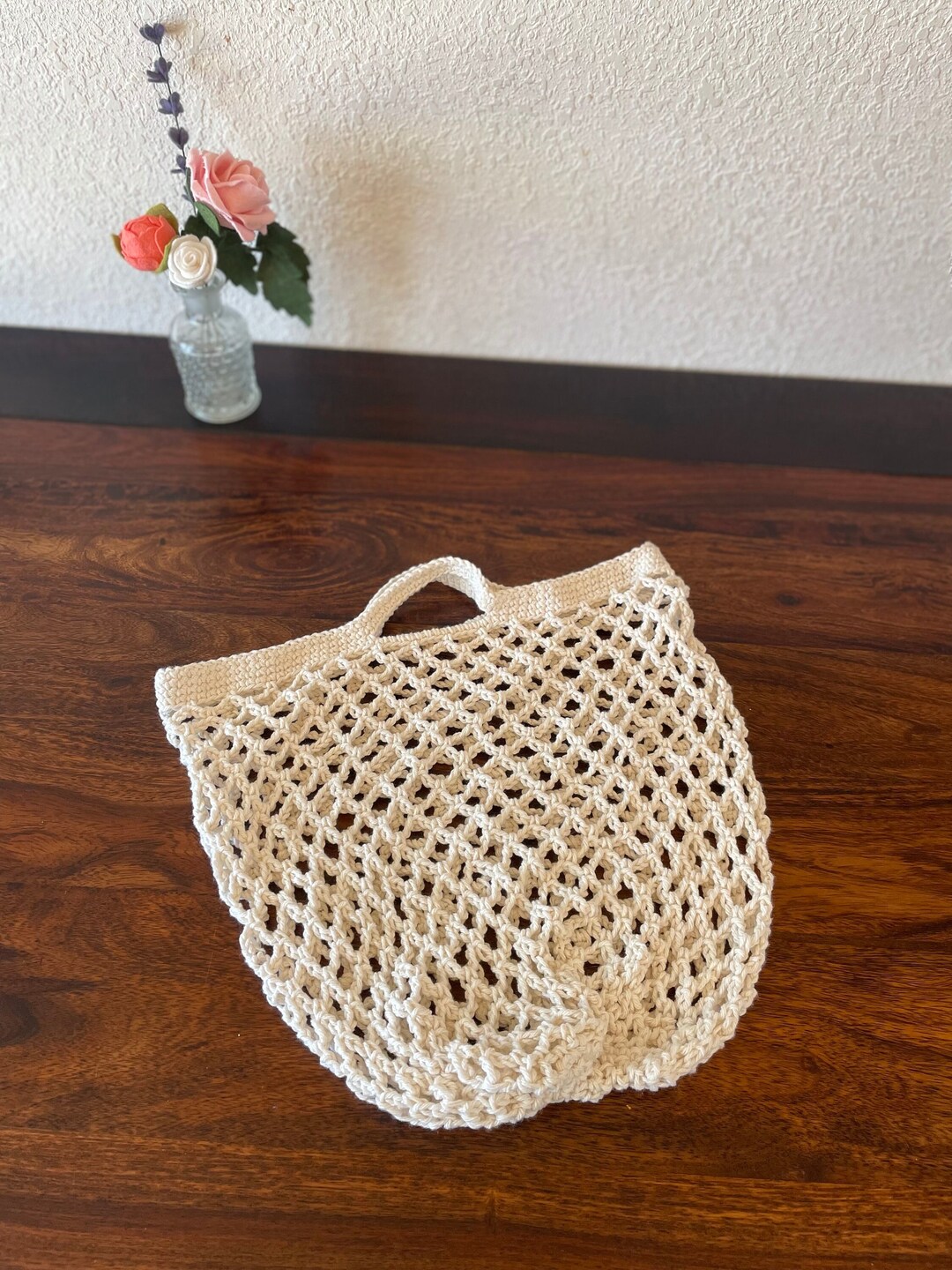 Crochet Grocery Bag Pattern Easy Pattern Crochet Beginner Pattern ...