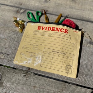 Evidence Bag, Detective, True Crime, True Crime Gift, Murder Pencil Bag ...