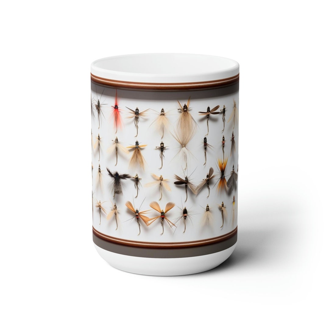 Fly Fishing Mug Fly Fisherman Mug Brook Trout Gift River Fishing Gift ...