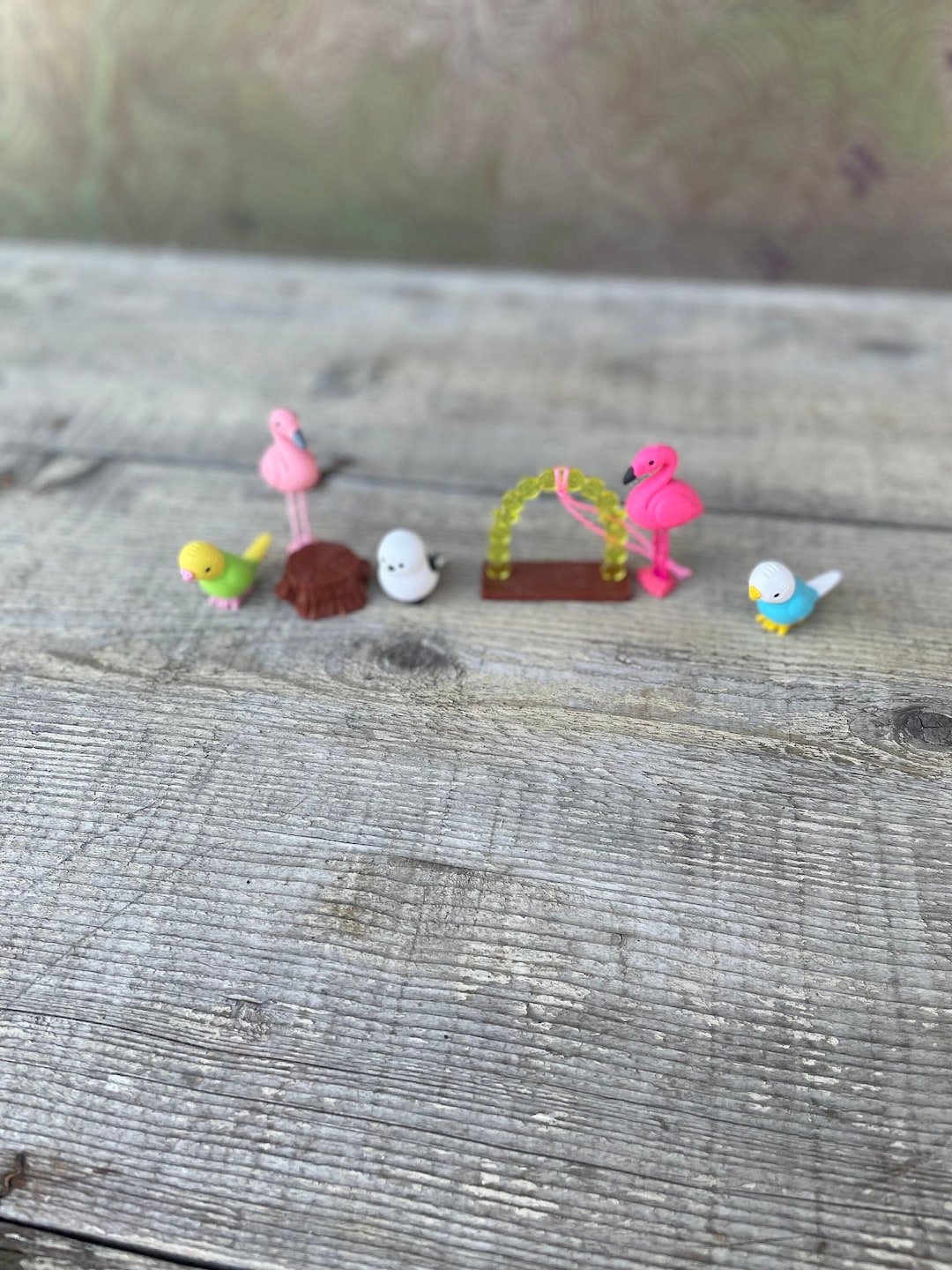 Bird Eraser Set Iwako Japan Flamingo Parrot Eraser Japanese Bird Eraser ...