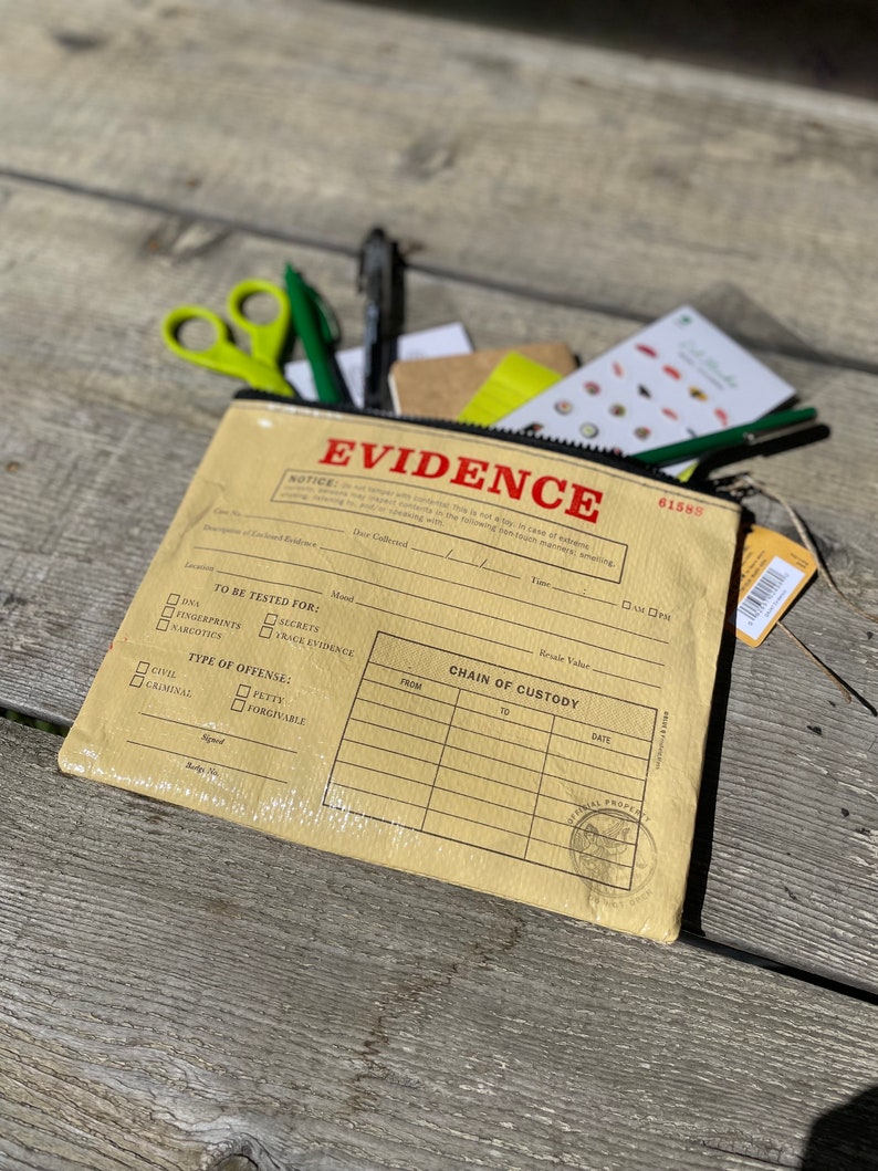 Police Evidence Bag Office Supply Bag Zip Pouch Pen Pouch Pencil Bag ...