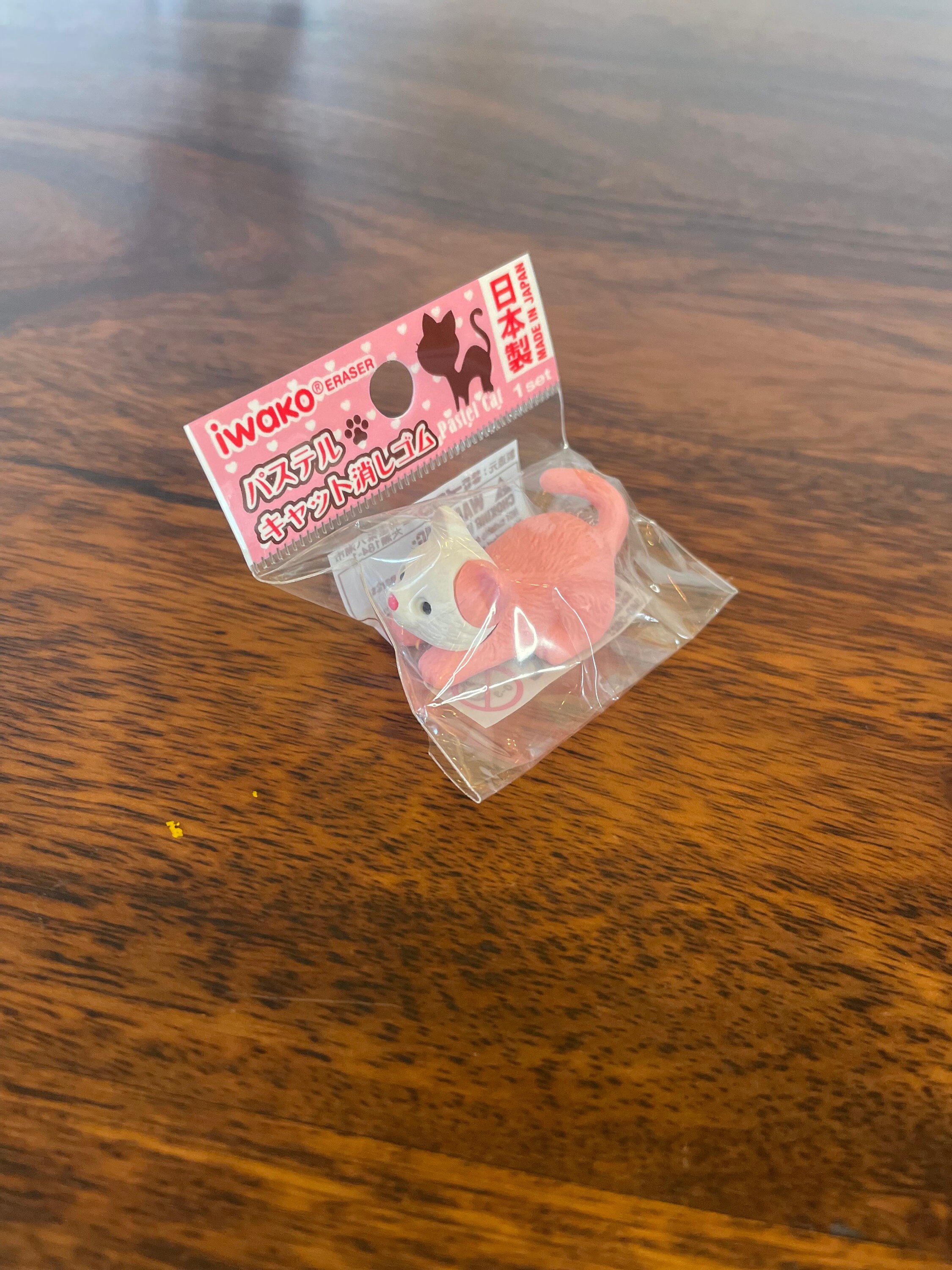Cat Mini Eraser Pink Cat Mini Eraser Japan Kitty Animal Eraser 3d House ...